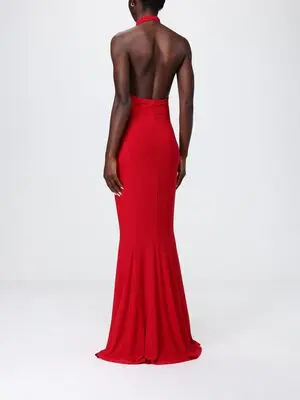 Norma Kamali Halterneck Gown - Red