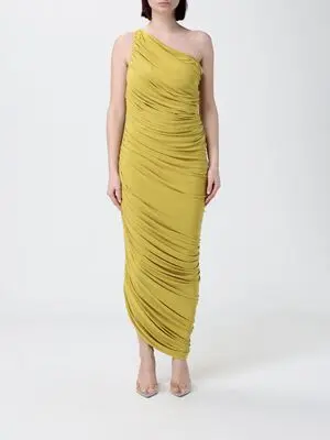 Norma Kamali One-shoulder Draped Gown - Yellow