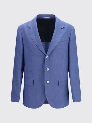 Brunello Cucinelli Single Breasted Jacket - Denim