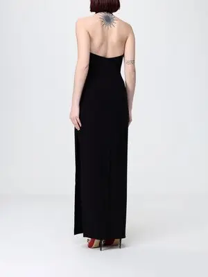 Norma Kamali Halterneck Maxi Dress With Slit