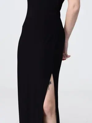 Norma Kamali Halterneck Maxi Dress With Slit