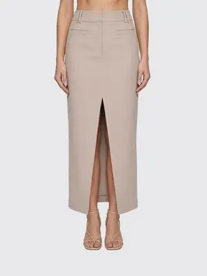 Patrizia Pepe Viscose Midi Skirt With Slit