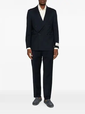 Barena Venezia Virgin Wool Tailored Trousers - Blue