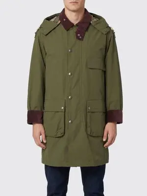 Barbour Waxed Cotton Parka With Hood - Multicolor