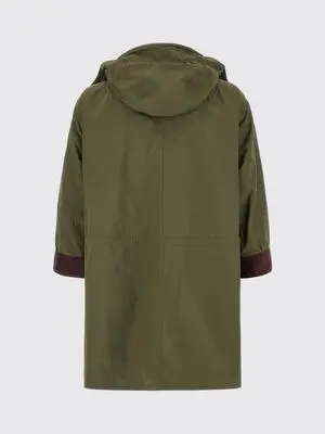Barbour Waxed Cotton Parka With Hood - Multicolor