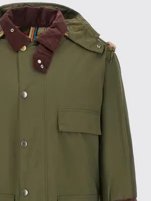 Barbour Waxed Cotton Parka With Hood - Multicolor