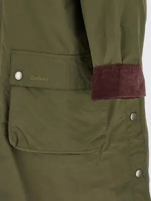 Barbour Waxed Cotton Parka With Hood - Multicolor