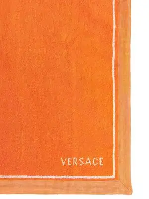 Versace Logo-detail Towel - Orange