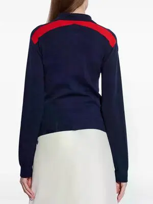 Versace Zip-up Polo Collar Cardigan