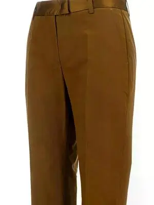 Alberto Biani Straight Trousers - Brown