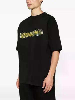 Balenciaga Distressed Graphic T-shirt
