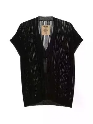 UMA WANG V-neck Textured Top