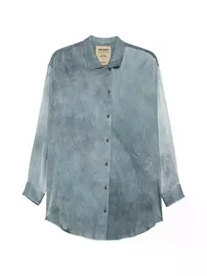 UMA WANG Buttoned Silk Shirt - Blue