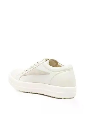 Rick Owens Panelled Leather Sneakers - Neutrals