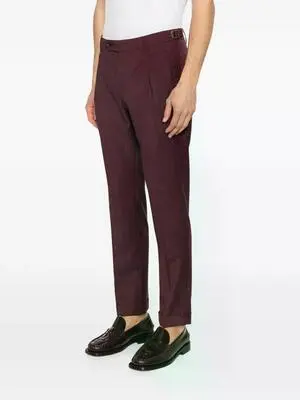 BERWICH Pinstriped Trousers - Red