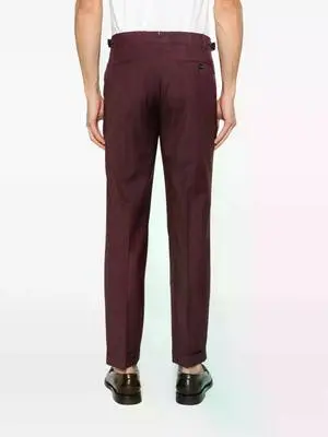 BERWICH Pinstriped Trousers - Red