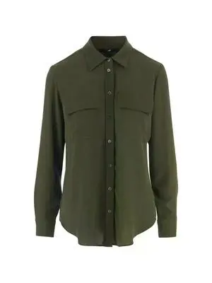 F.IT Flap-pocket Button Shirt - Green