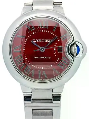Cartier Ballon Bleu 33mm Watch - Red
