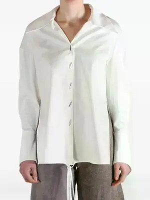 GRACE LING Oversized-fit Wrap Shirt