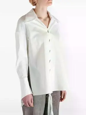 GRACE LING Oversized-fit Wrap Shirt