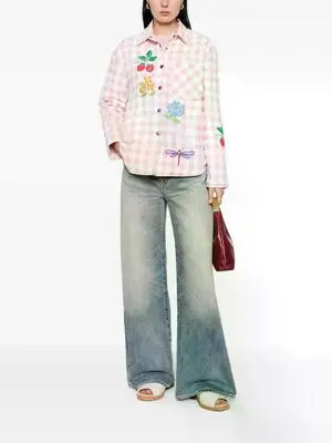 SUSANNA BLU Crisantemo Gingham Jacket