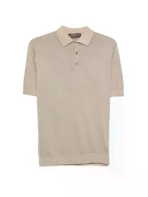FILIPPO DE LAURENTIIS Short-sleeve Polo Shirt - Neutrals