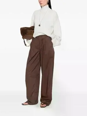 THELATEST Axel Pleated Trousers - Brown