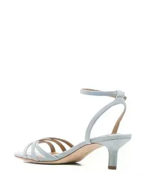 Ralph Lauren Heeled Suede Sandals - Blue