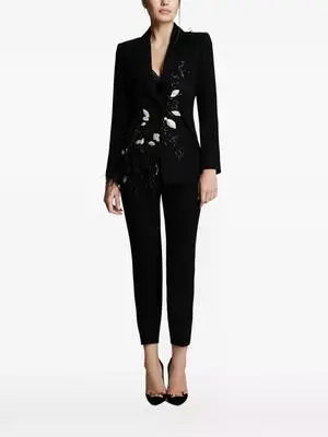 IMROSKA Feather-detail Embellished Blazer