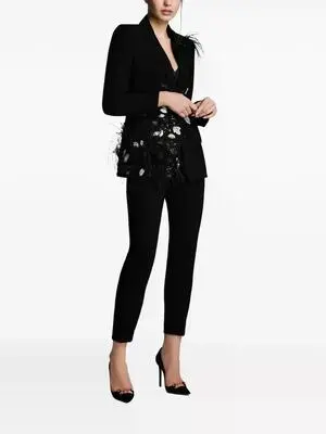 IMROSKA Feather-detail Embellished Blazer