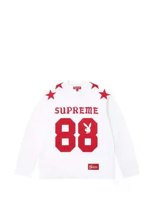 Supreme X Playboy Number-print Football Sweatshirt