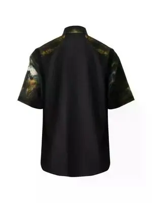 AND WANDER Pocket Print Shirt - Black