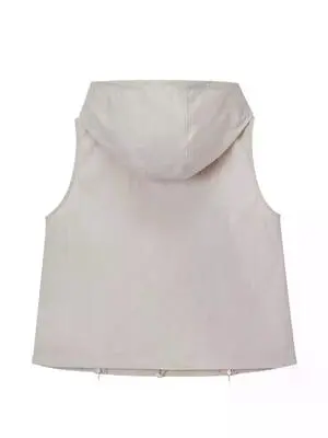MINI CREAM Hooded Vest