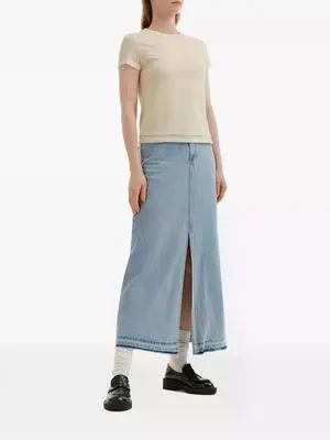 B+AB Short-sleeve Layered T-shirt - Neutrals