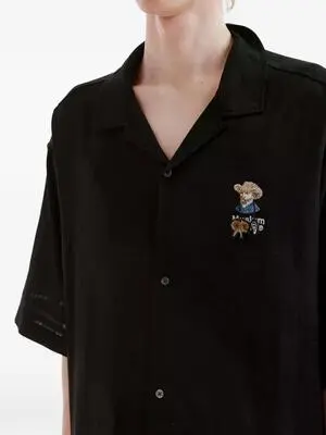 MUSIUM DIV. Embroidery Sleeve Trim Shirt