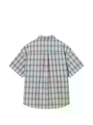 MINI CREAM Plaid Pocket Shirt