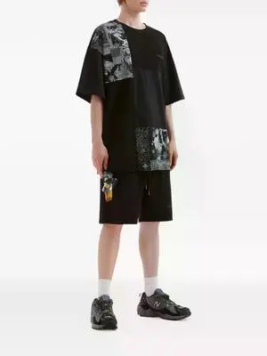 MUSIUM DIV. Patchwork Cotton T-shirt