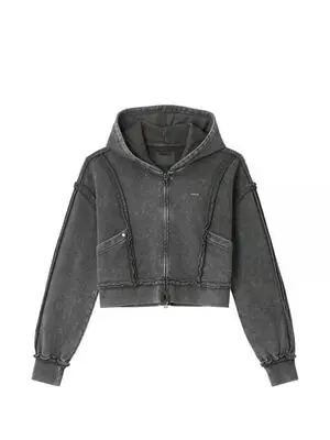 MUSIUM DIV. Zip Hooded Knitwear