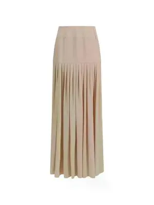 CRIDA MILANO Pleated Long Skirt