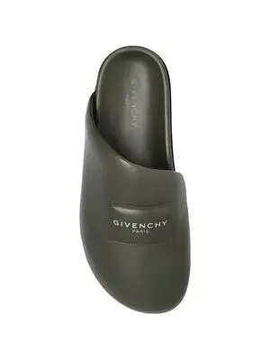 Givenchy Logo-patch Mules - Green
