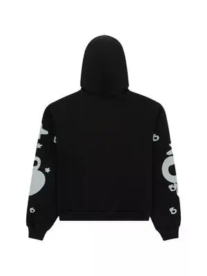 SP5DER Reflective-detail Hoodie - Black