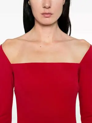 Solace London Lolita Long-sleeve Maxi Dress - Red