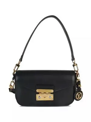 LOUIS VUITTON 2021-2025 Monogram Calfskin Swing Shoulder Bag - Black