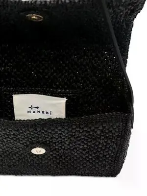 Manebí Woven Shoulder Bag - Black