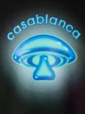 Casablanca Airbrush Mushroom Logo T-shirt - Black