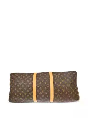 LOUIS VUITTON 2001 Monogram Travel Handbag - Brown