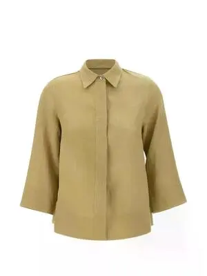 ELENA MIRÒ Pleated Three-quarter Sleeve Shirt