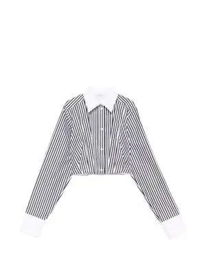 Sportmax Striped Cropped Shirt