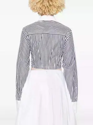 Sportmax Striped Cropped Shirt