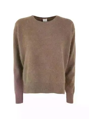 C.T.PLAGE Crew-neck Sweater With Side Slits